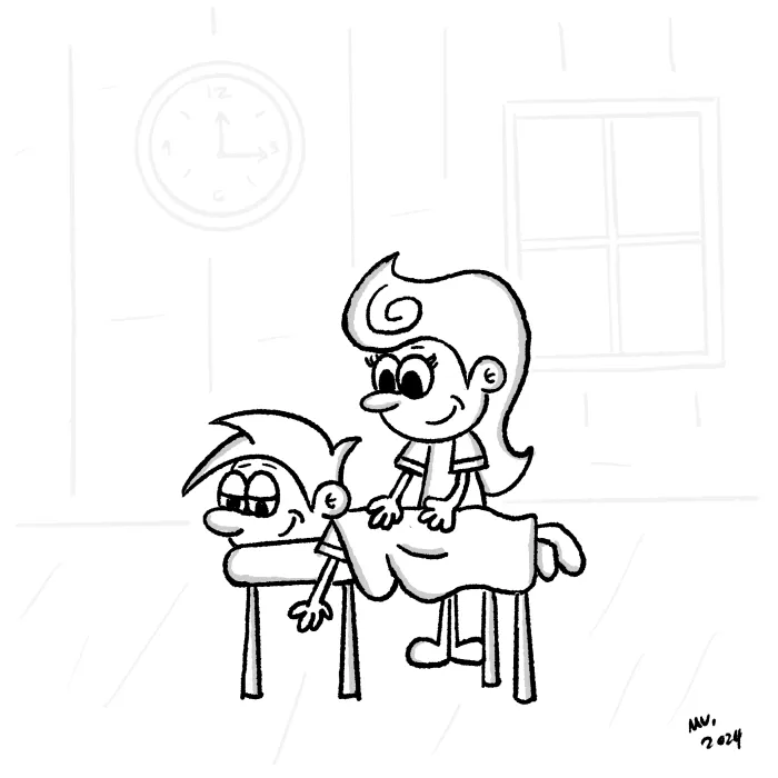 Relaxing Massage Original Cartoon eCard | OllyJolly