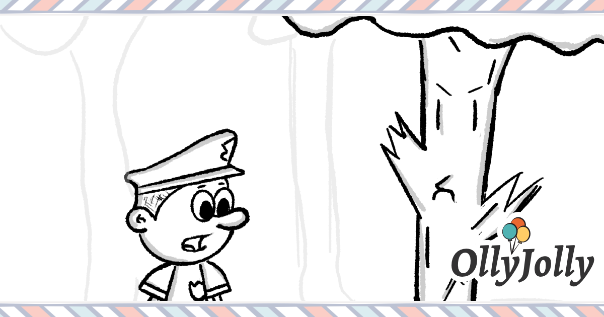 Tree Police Original Nature Cartoon eCard | OllyJolly